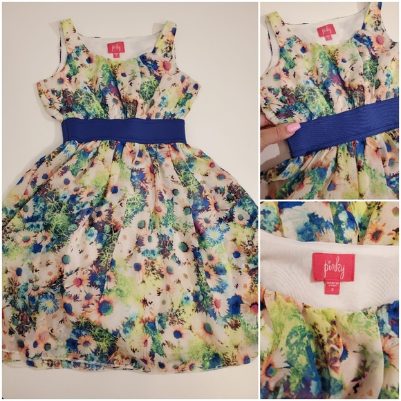 Pinky | Dresses | Pinky Floral Girls Dress Size 8 | Poshmark